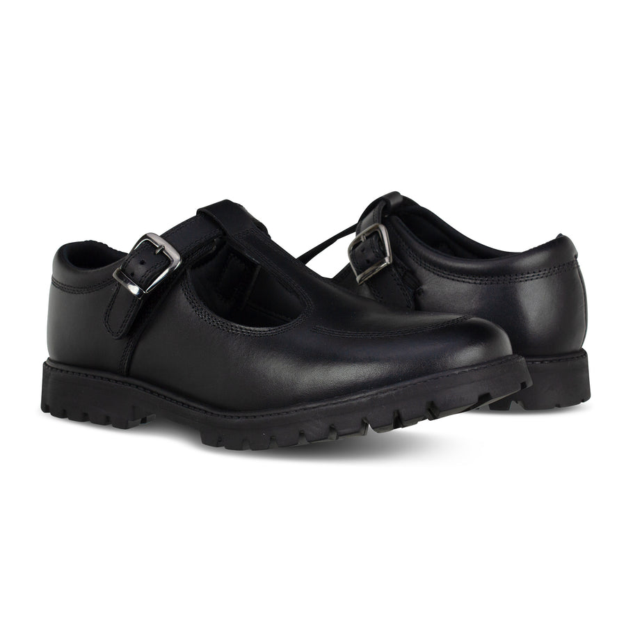 Girls Leather School Shoes