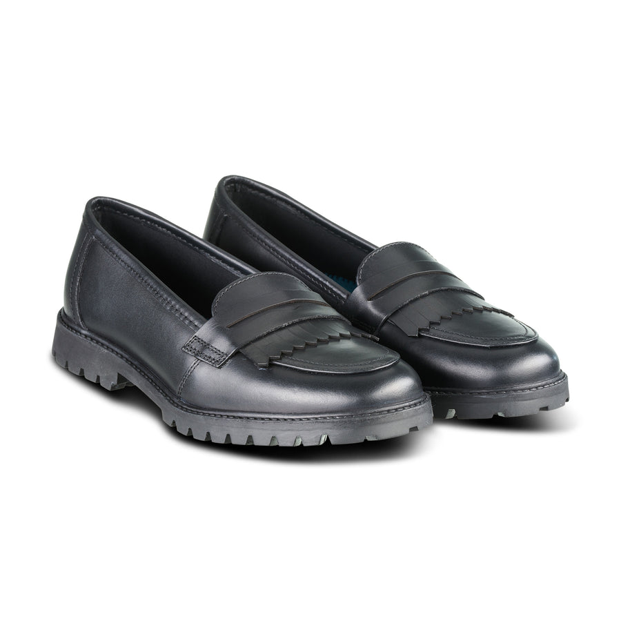 Girls Leather School Shoes